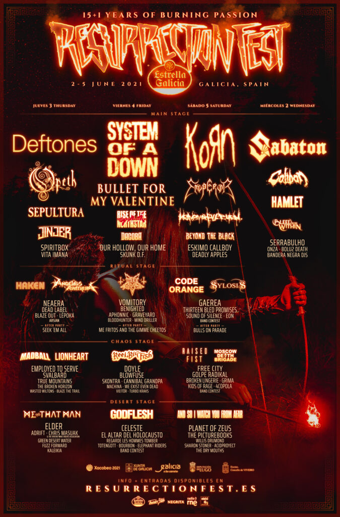 Resurrection Fest seduciéndonos con su cartel 2021 | Confined Rock!